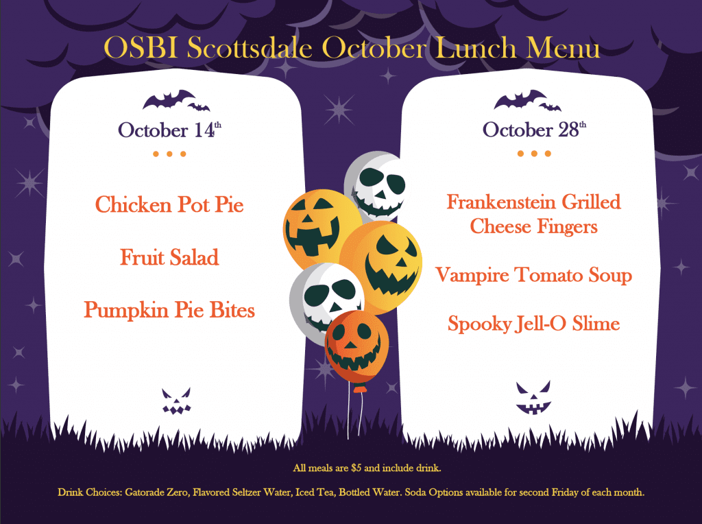 Weekly Culinary Menus - One Step Beyond, Inc.